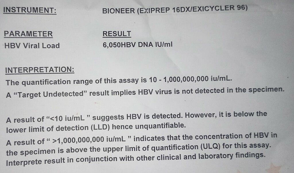 Lab test results - What do my lab results mean? - Hep B Community