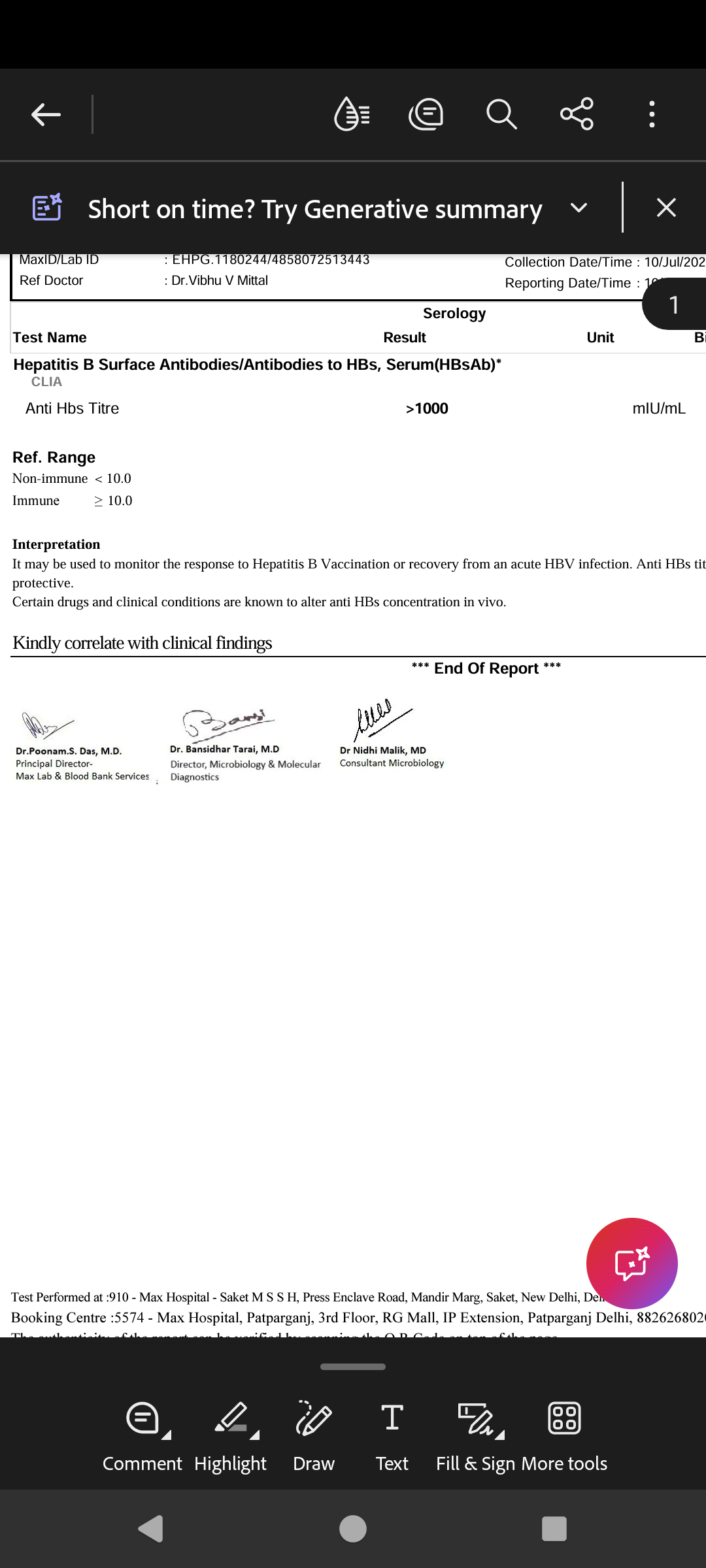 Pregnancy and vaccination - What do my lab results mean? - Hep B Community